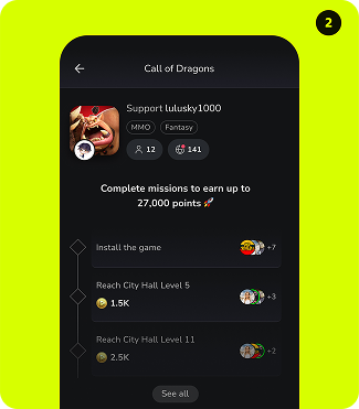 GrabTap: Play games, support your fav creators & earn rewards